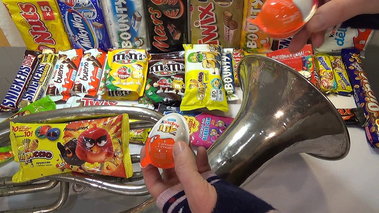 NEW! A LOT OF CANDY MAGIC TRUMPET FULL of CANDY PRESENTS FOR KIDS ...
