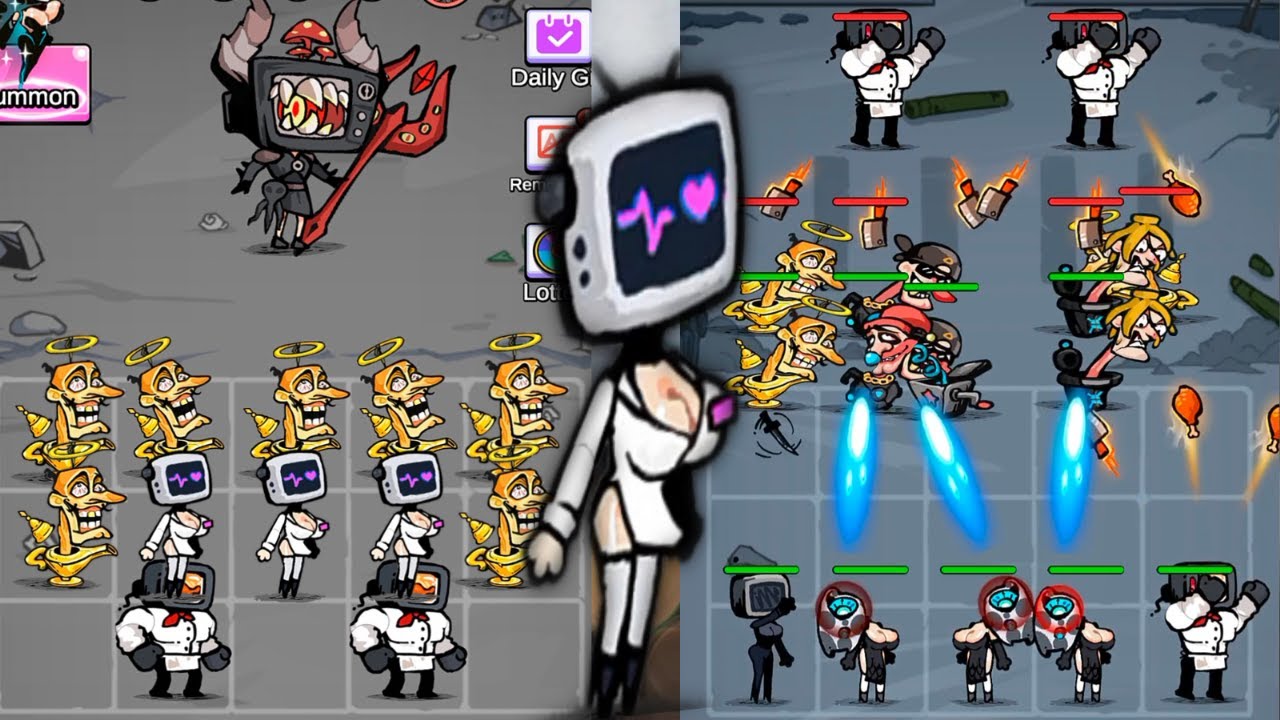 Camera Clash Gameplay | Camera Clash Monster Battle | Merge Skibydy ...