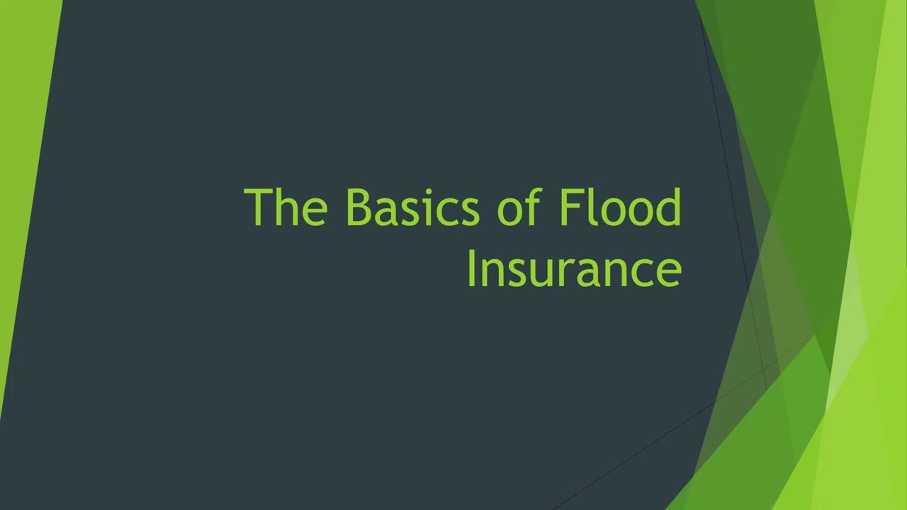 The Basics of Flood Insurance - YouTube