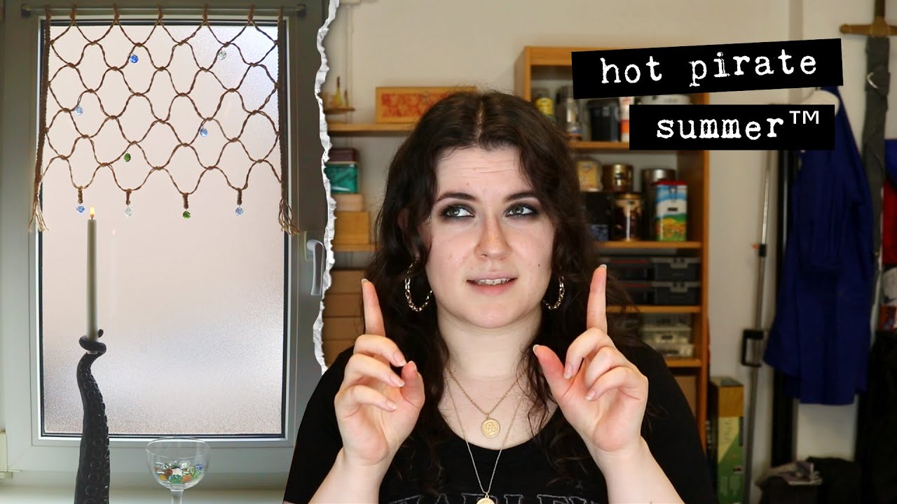 Making Macrame Fishing Net Curtains - YouTube