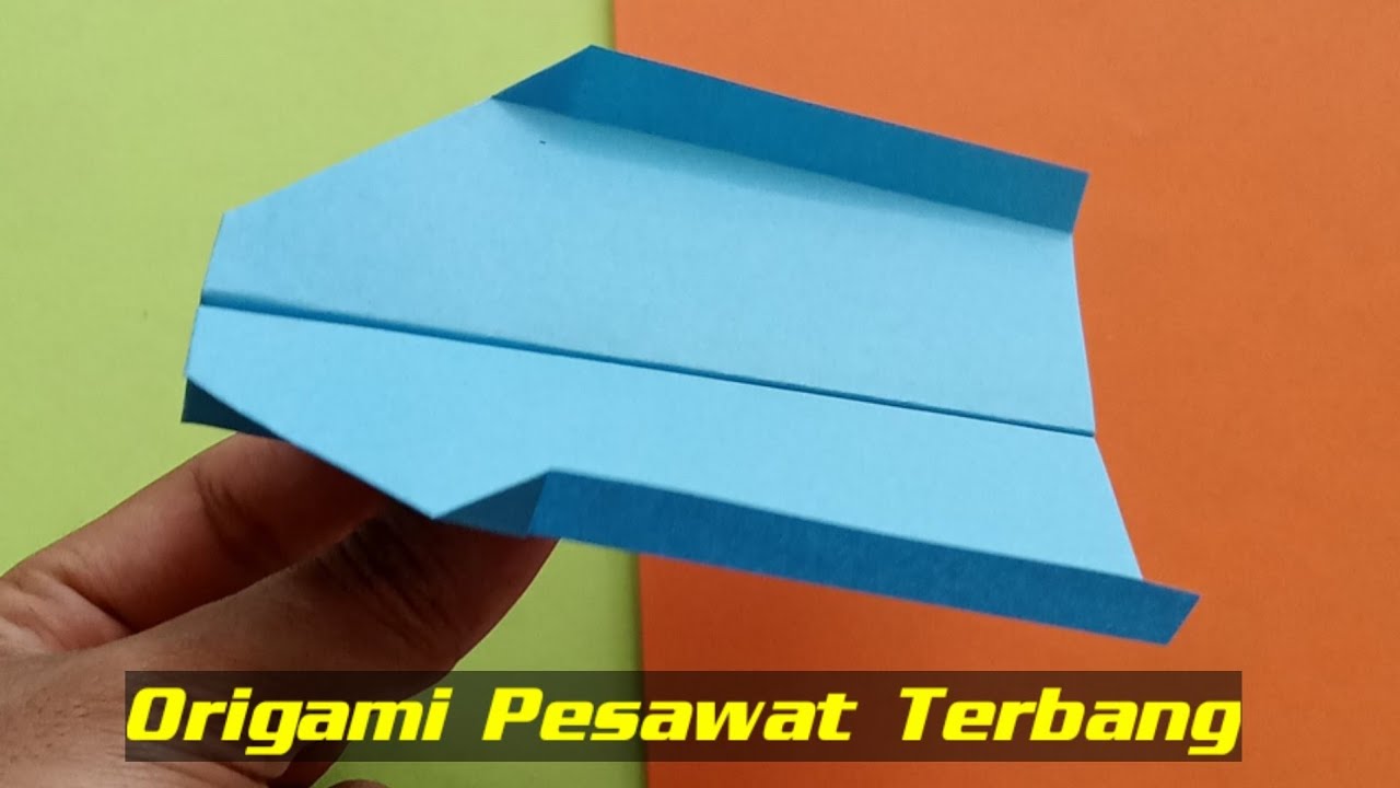 Origami Airplane, Super easy paper plan |Cara buat origami Pesawat ...