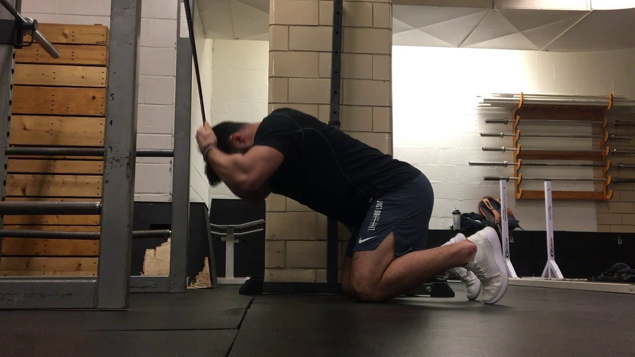 Crunch with Resistance Band - YouTube