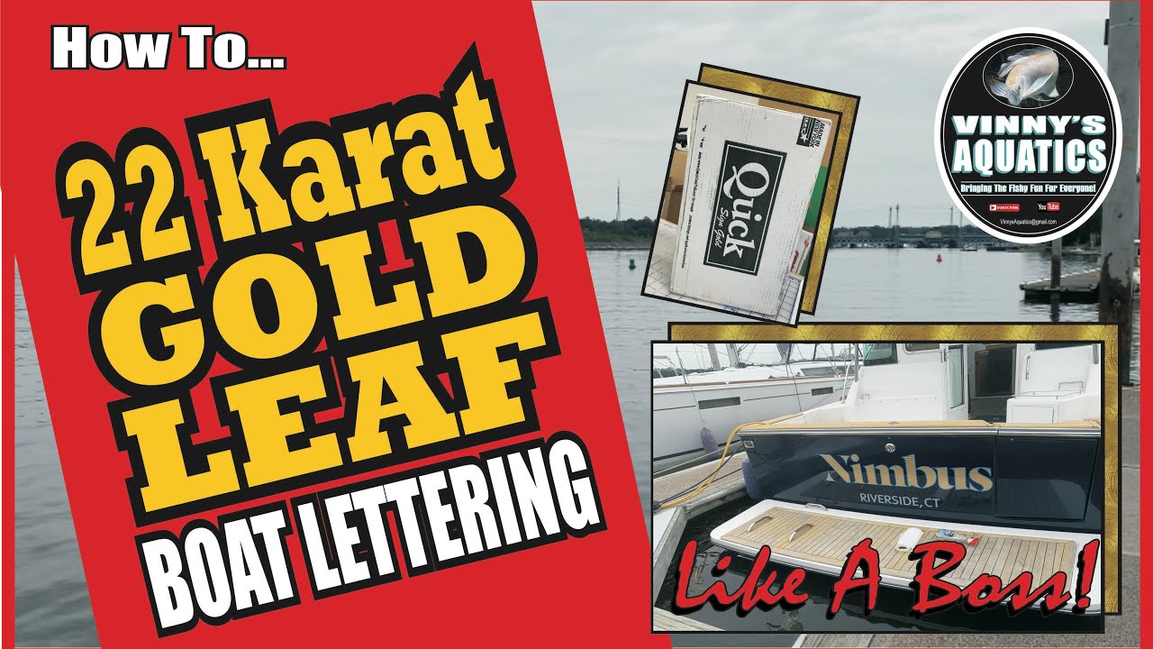 22k GOLD BOAT LETTERING! How It’s Done... - YouTube