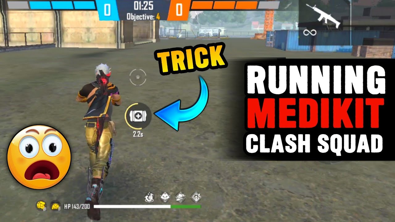 100% REAL - HOW TO USE RUNNING MEDKIT IN CLASH SQUAD - GARENA FREE FIRE ...