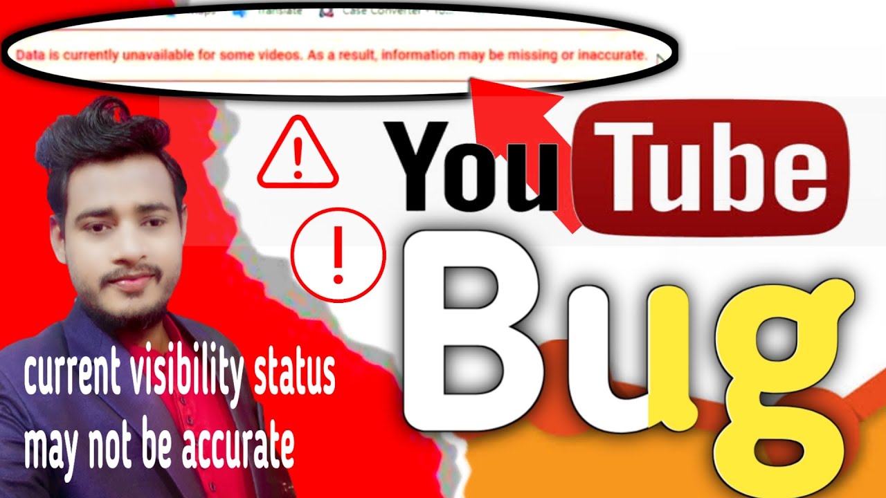 Youtube New Problem current visibility status may not be accurate ...
