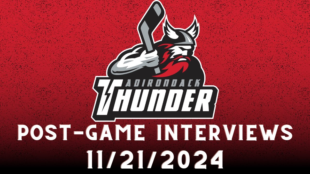 ECHL Post-Game Interviews: Adirondack Thunder vs. Savannah Ghost ...
