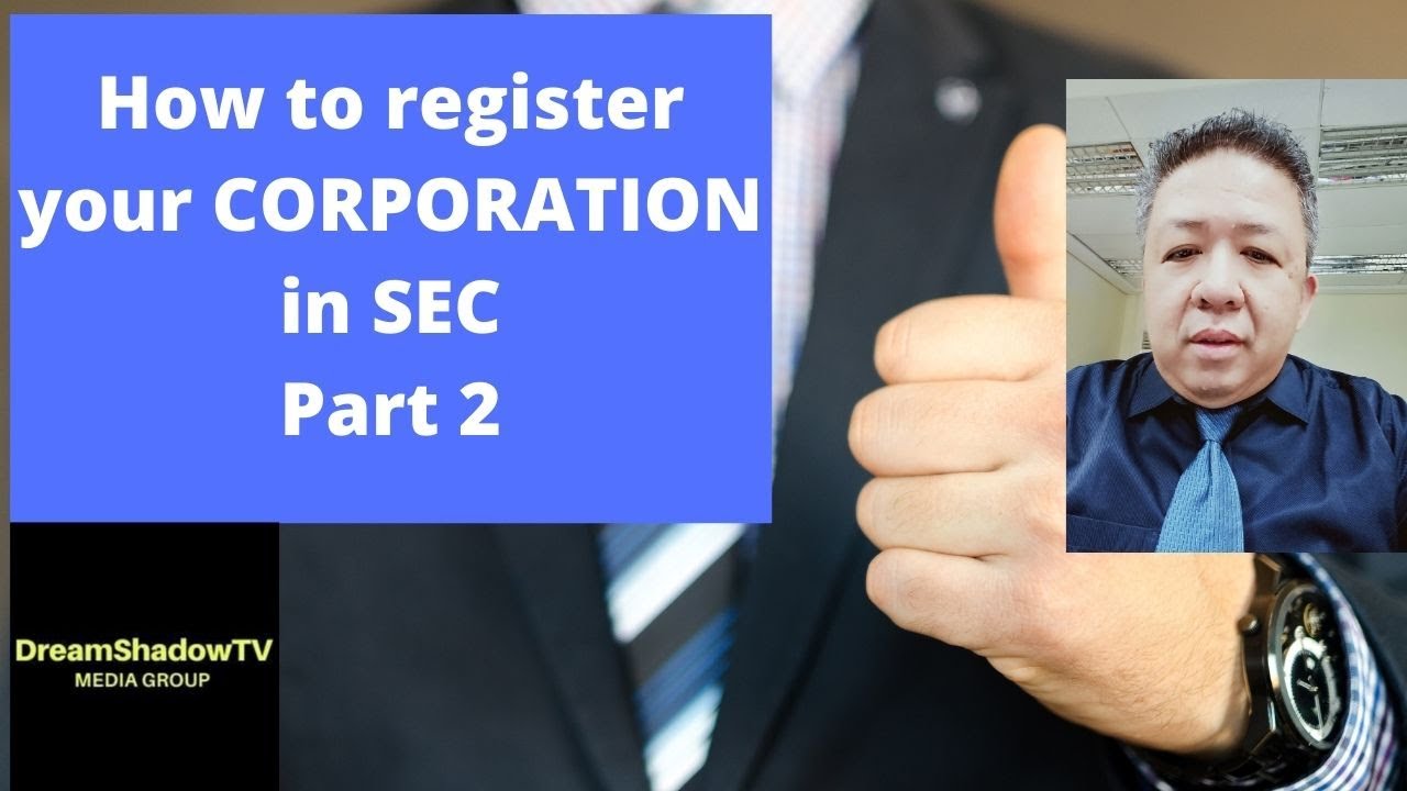 HOW TO REGISTER YOUR CORP - SEC WEBSITE (PHILIPPINES) - PT2 - YouTube