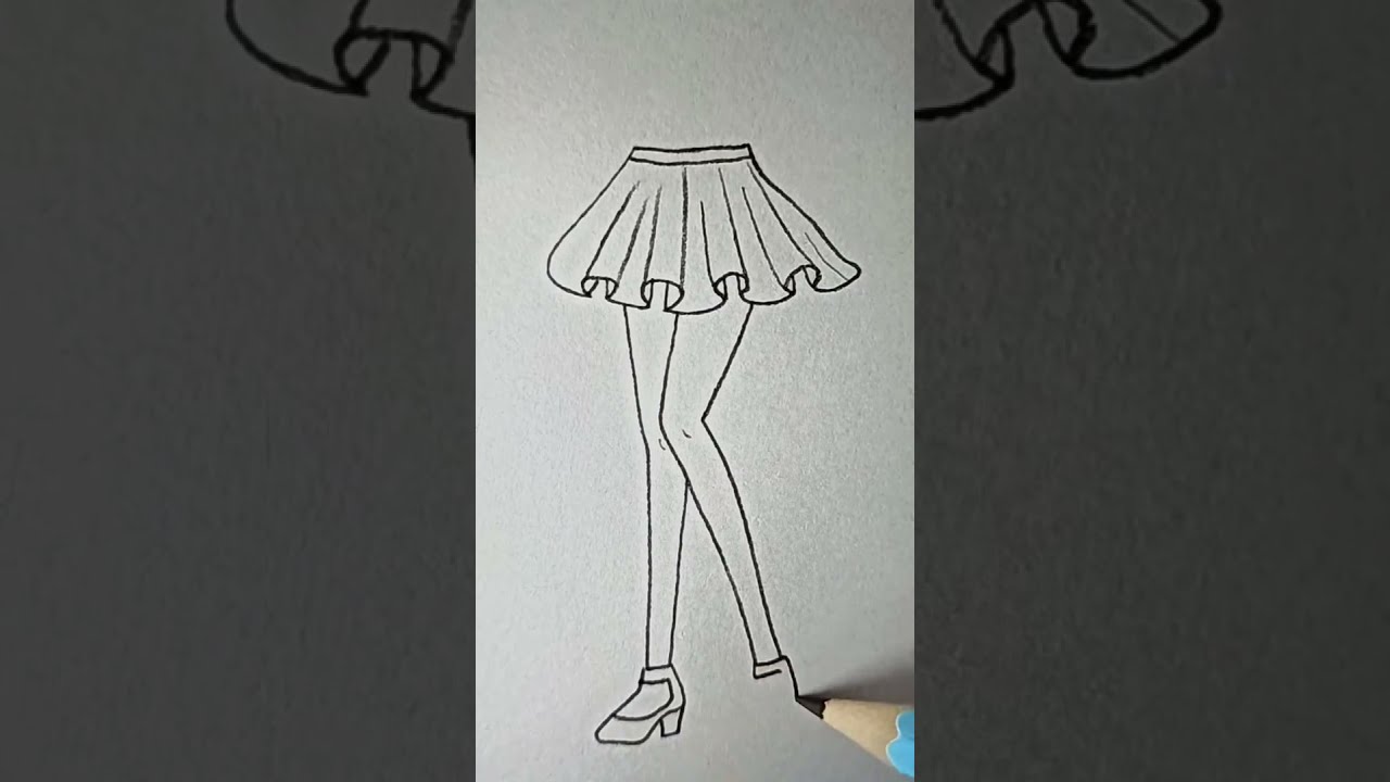 How To Draw Girl Legs Drawing #shorts - YouTube
