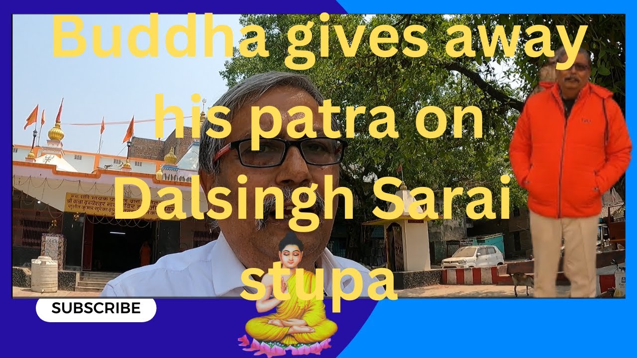 Buddha gives away his patra on Dalsinghsarai stupa.#lichavi #buddha # ...