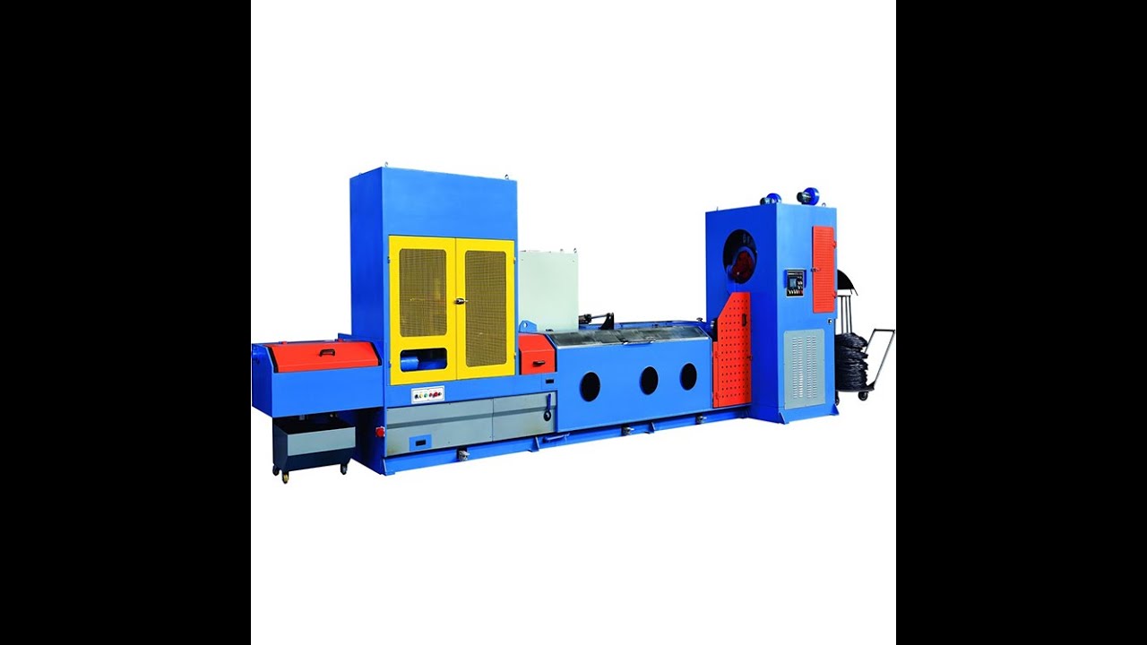 Wet type wire drawing machine for cold-drawn bright steel wire - YouTube