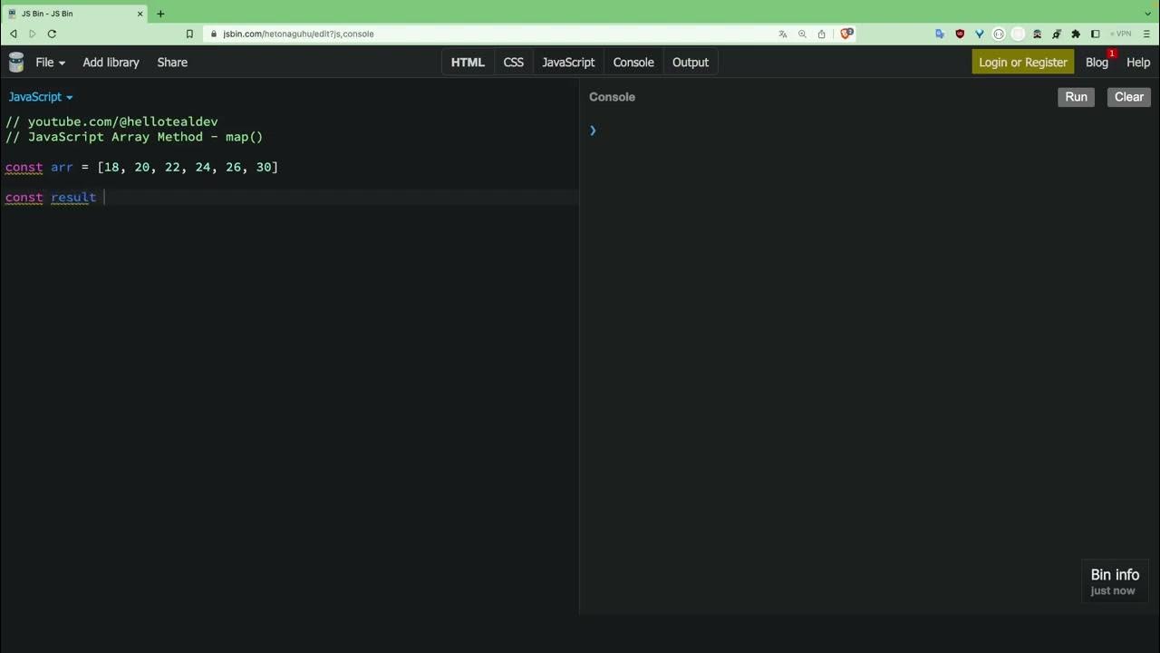 Array Map Method Javascript Tutorial Youtube