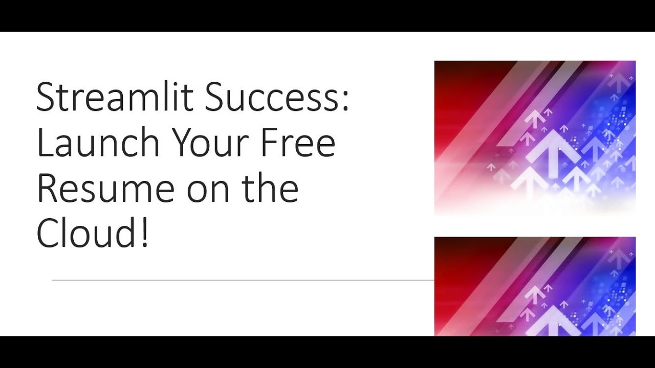 How I Built and Hosted My Resume on Streamlit Cloud for Free - YouTube