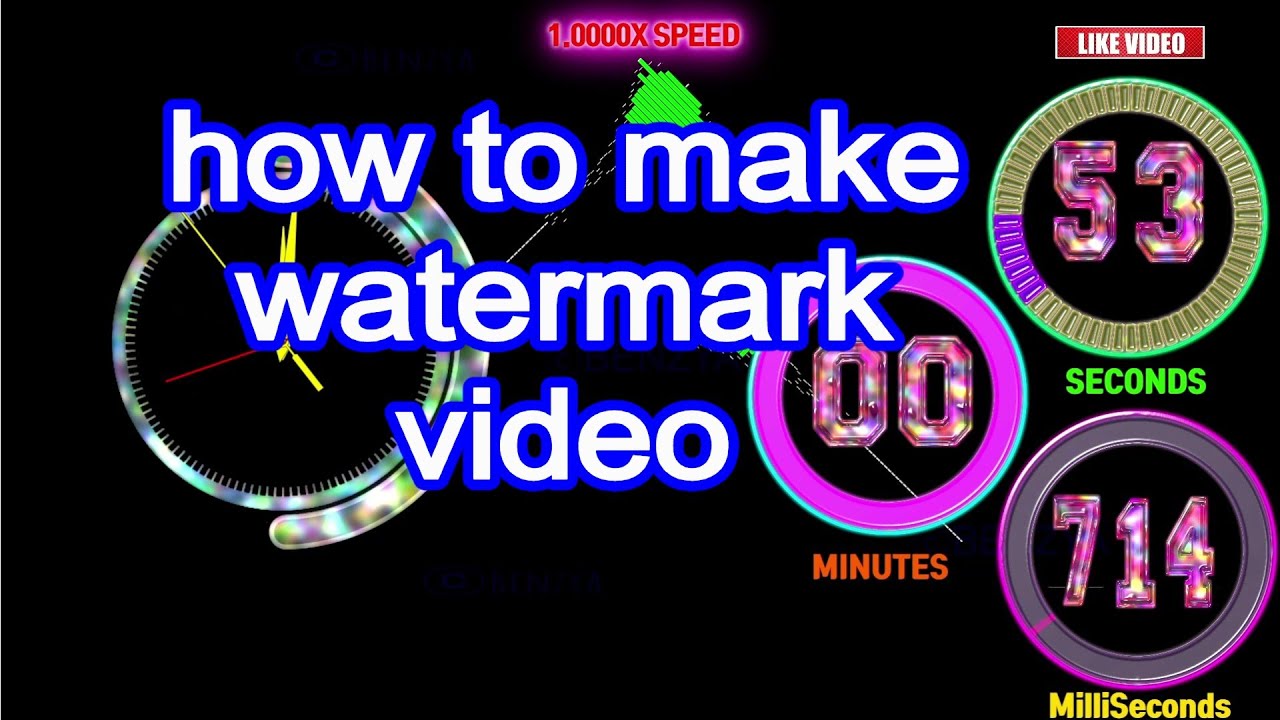 How to make Watermark Video 1 minute timer countdown alarm🔔 - YouTube