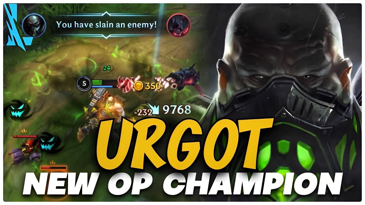 URGOT NEW CHAMPION GAMEPLAY ( GRANDMASTER RANKED ) - League of Legends ...