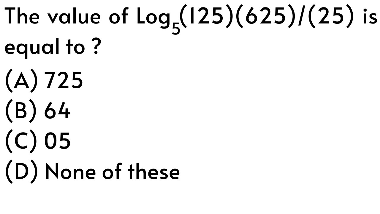 The Value Of Log5 125 625 25 Is Equal To PPSC Math Urdu Hindi the-value-of-log5-125-625-25-is-equal-to-ppsc-math-urdu-hindi