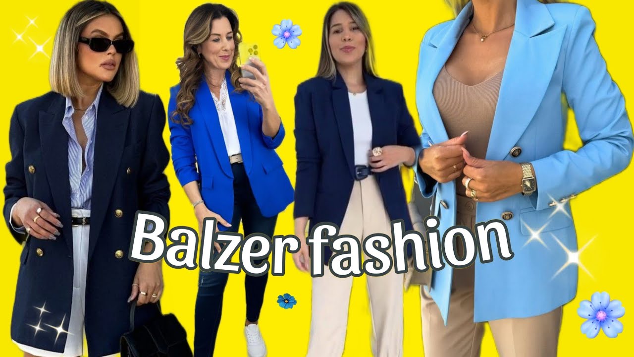 LOOKS BLAZER AZUL 💙 CÓMO COMBINAR BLAZER AZUL FÁCILMENTE💯 - YouTube