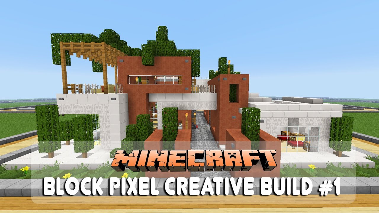 Minecraft Block Pixel Creative Build | By You : ) - YouTube