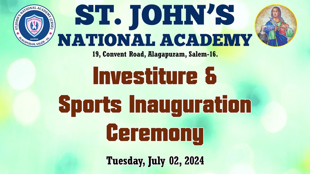 Investiture & Sports Inauguration Ceremony - YouTube