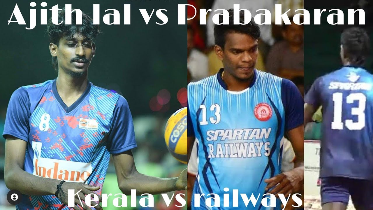 Ajith lal, prabakaran, manu, Senior volleyball championship 2018 ...