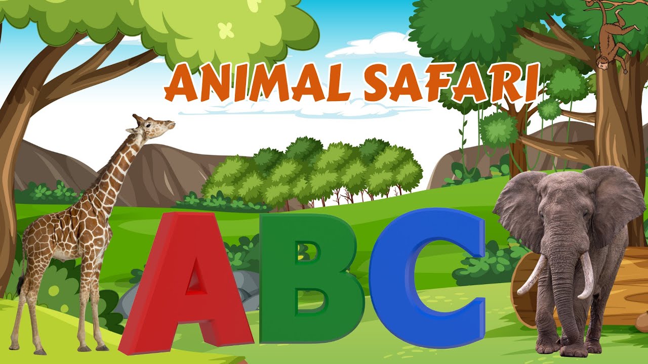 Animal Safari ABC | Learn English Alphabet with Fun Animal Facts | A to ...
