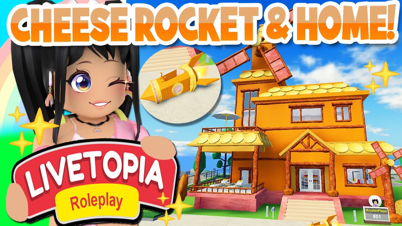 *FREE* CHEESE ROCKET & MANSION in LIVETOPIA Roleplay (roblox) - YouTube