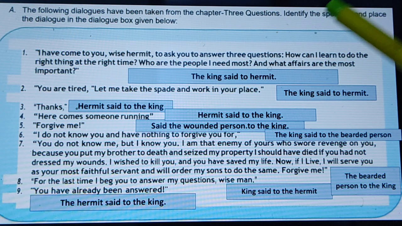 Doe Worksheet-8 date-19/10/20(Class-7) - YouTube