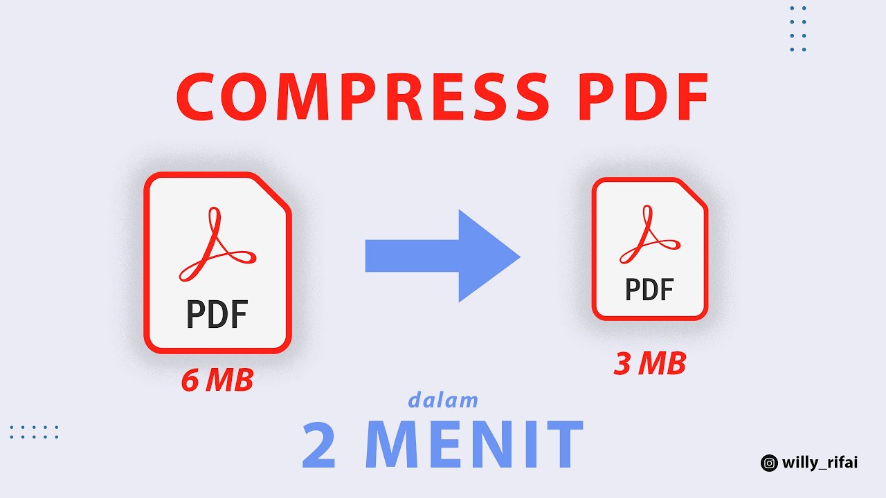 Cara Mudah COMPRESS PDF Online Gratis - YouTube