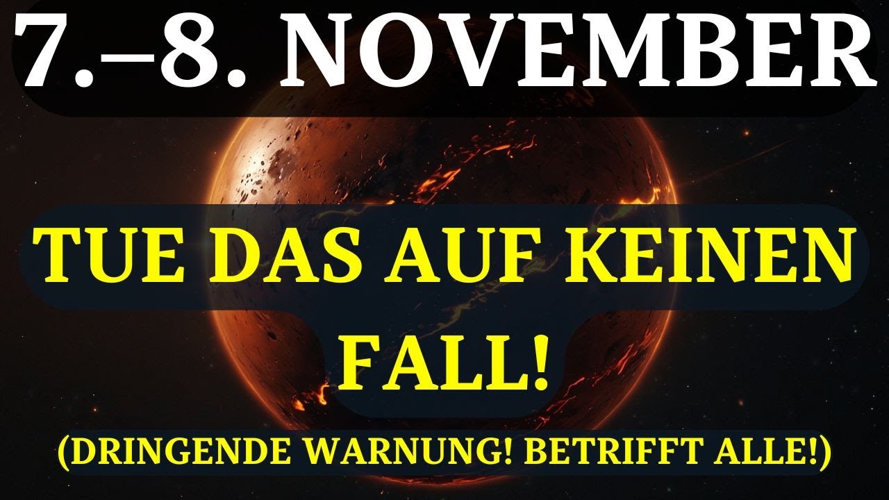 TUE DAS NICHT am 7.–8. November! Uranus-Energie aktiviert die ...