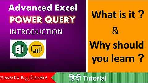 Advanced Excel Power Query Tutorial Hindi by Jitendra Kumar - YouTube