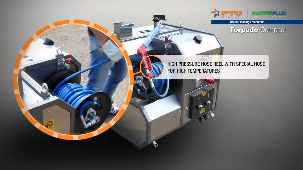 PTC Urban Cleaning TORPEDO COMPACT - Hot Water Jetting Units - YouTube