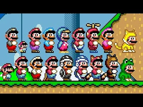 (Super Mario World Power_Ups) Gameplay (Mario) Power_Ups - YouTube
