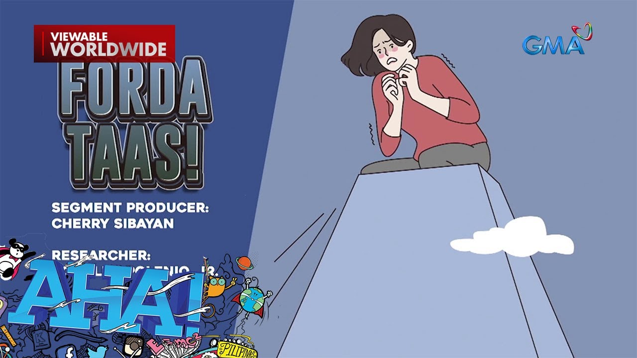 Forda Ferson, hinarap ang fear of heights! | AHA! - YouTube