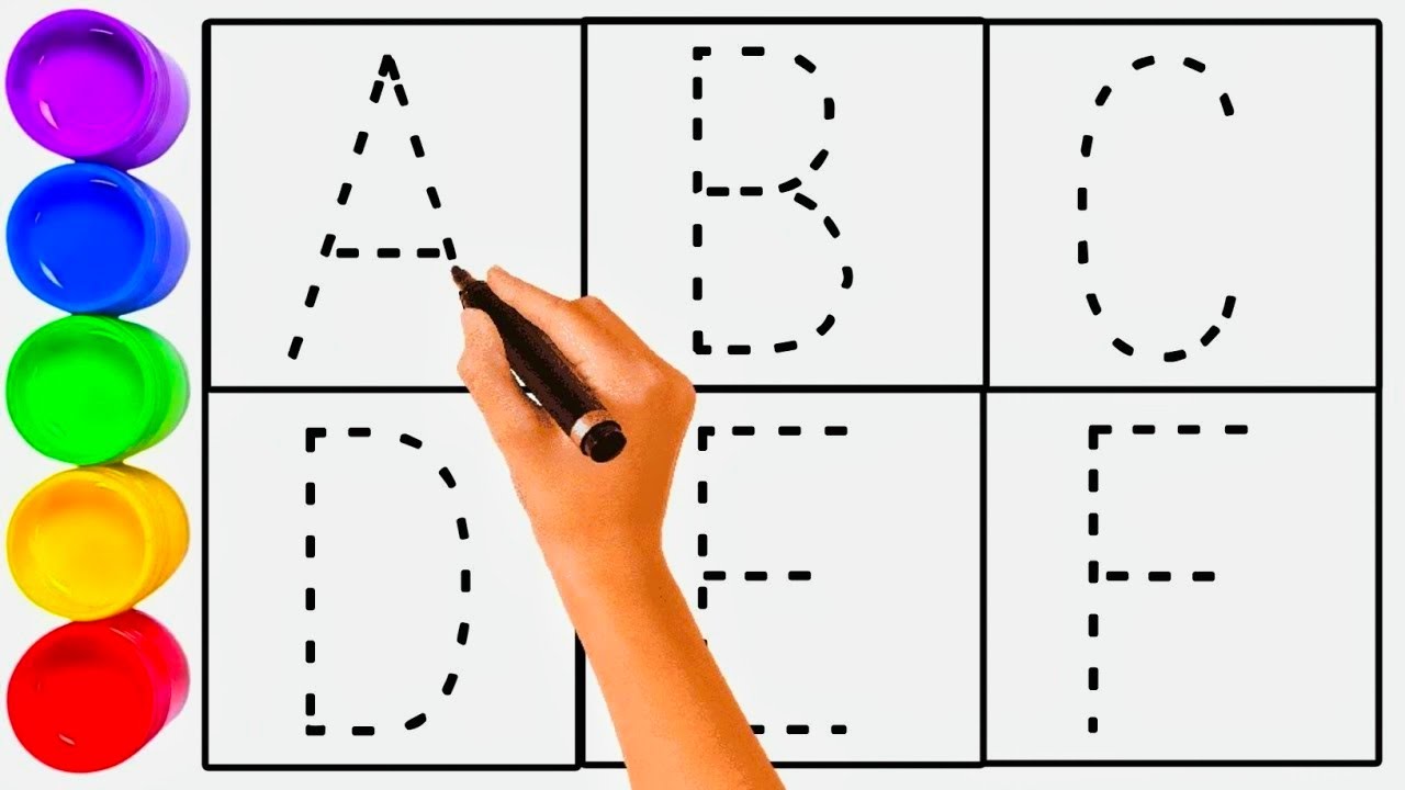 Video for kids on how to write ABCD in small letters | small abc ...