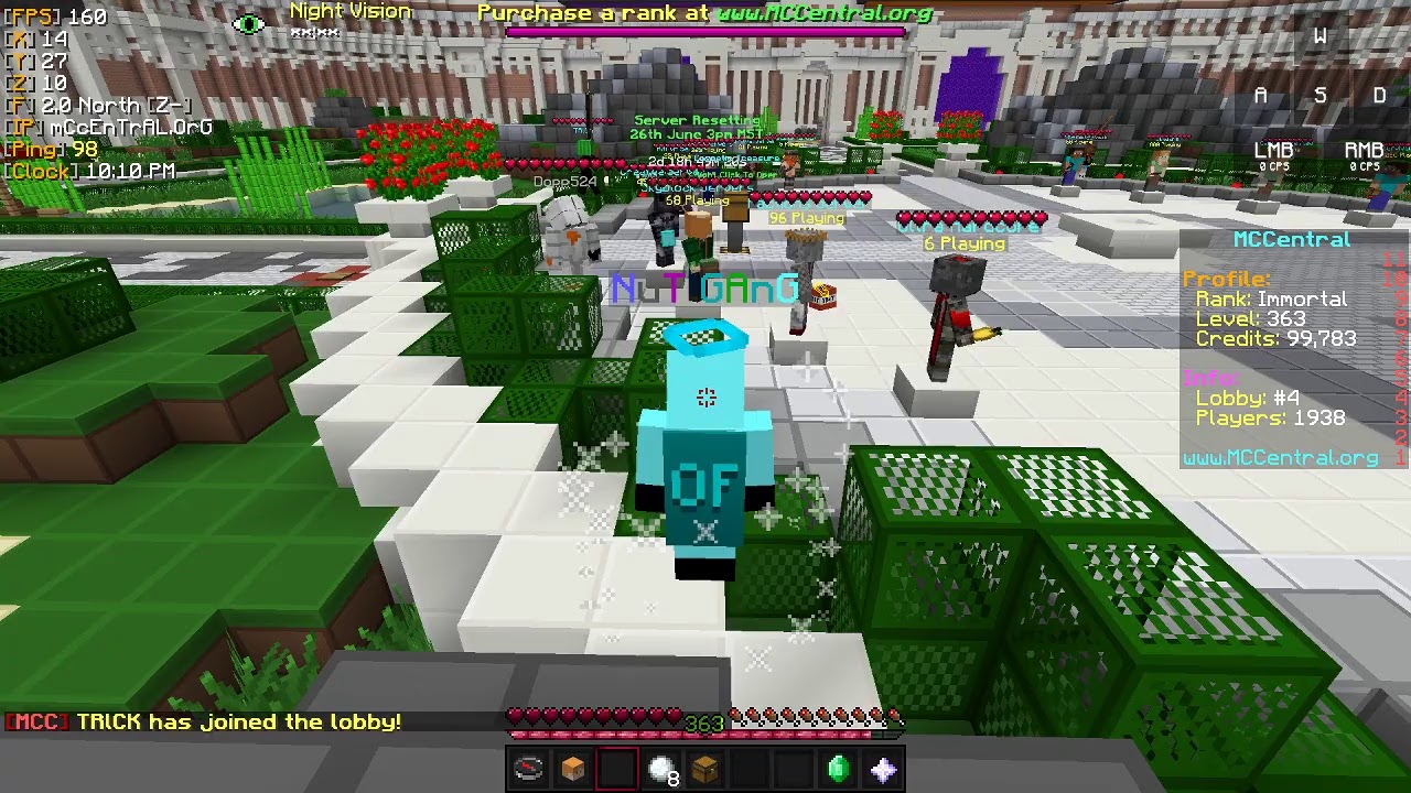 Minecraft Live Stream, MCCentral, IP shown above :D - YouTube