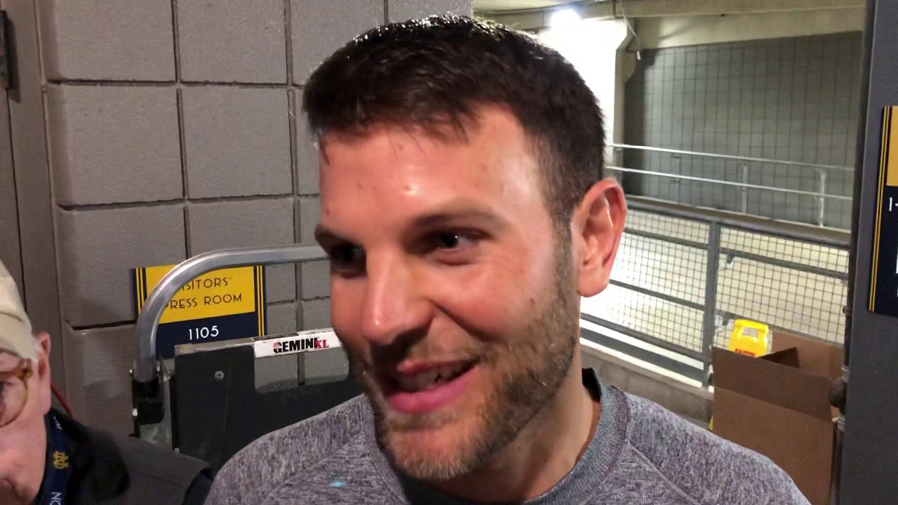 USC OC Graham Harrell talks after 30-27 loss at Notre Dame - YouTube