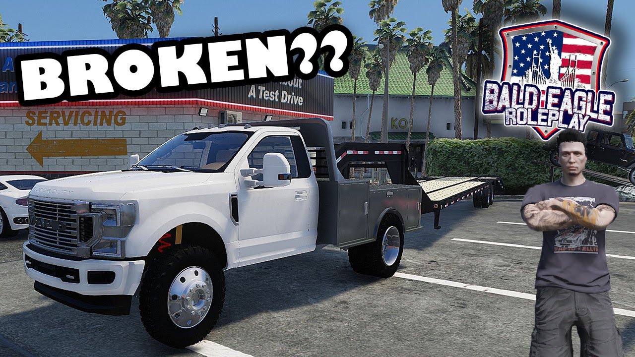MY NEW SINGLE CAB FLATBED POWERSTROKE HAS A ENGINE KNOCK?! - GTA 5 RP ...