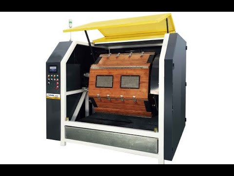 big rotary wood polishing machine video - YouTube