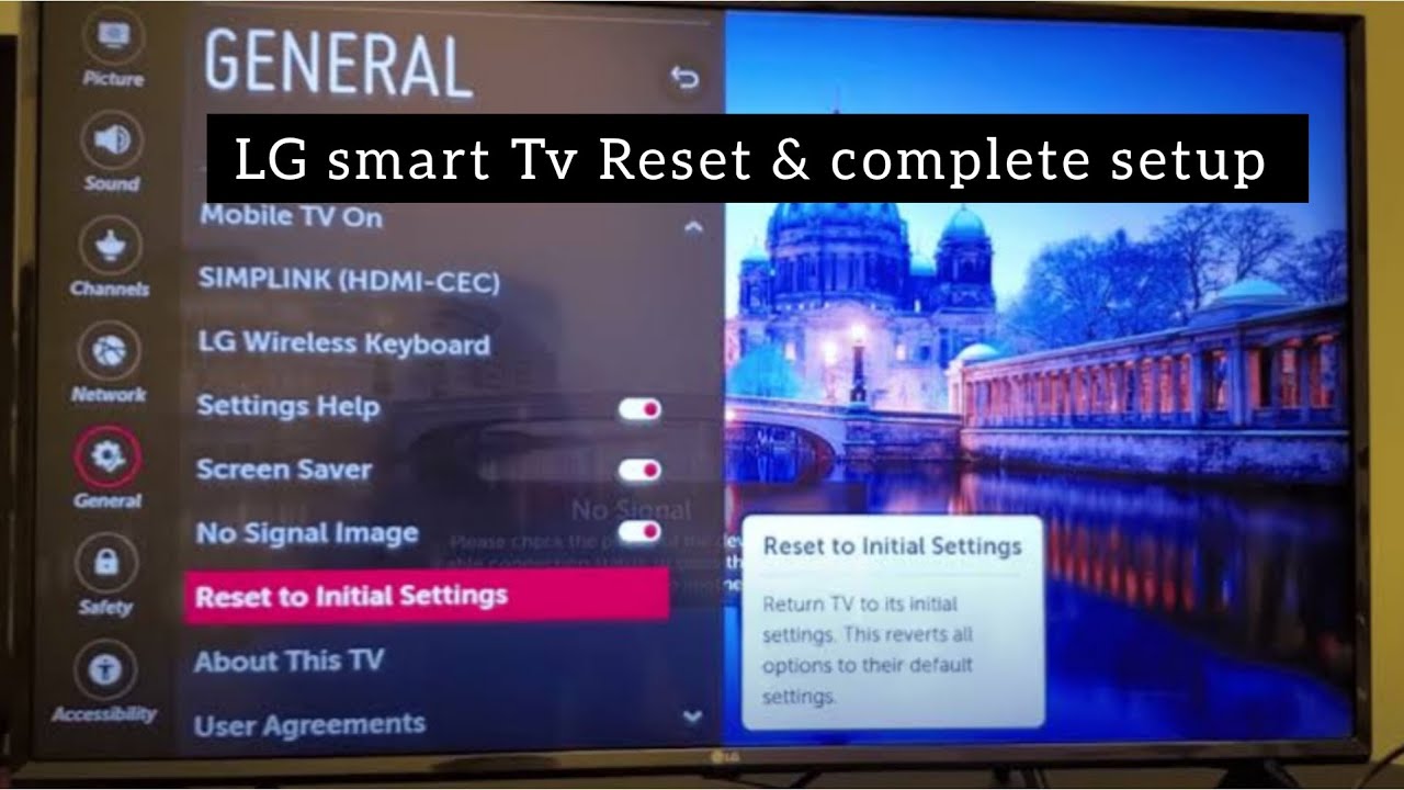 LG Smart TV: How to Factory Reset Back to Default Settings as if Brand ...
