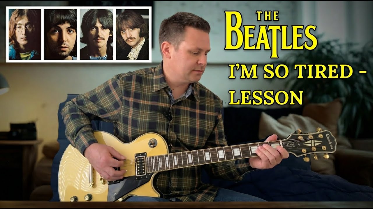 How to Play The Beatles “I’m So Tired” on Guitar | Tabs Included - YouTube