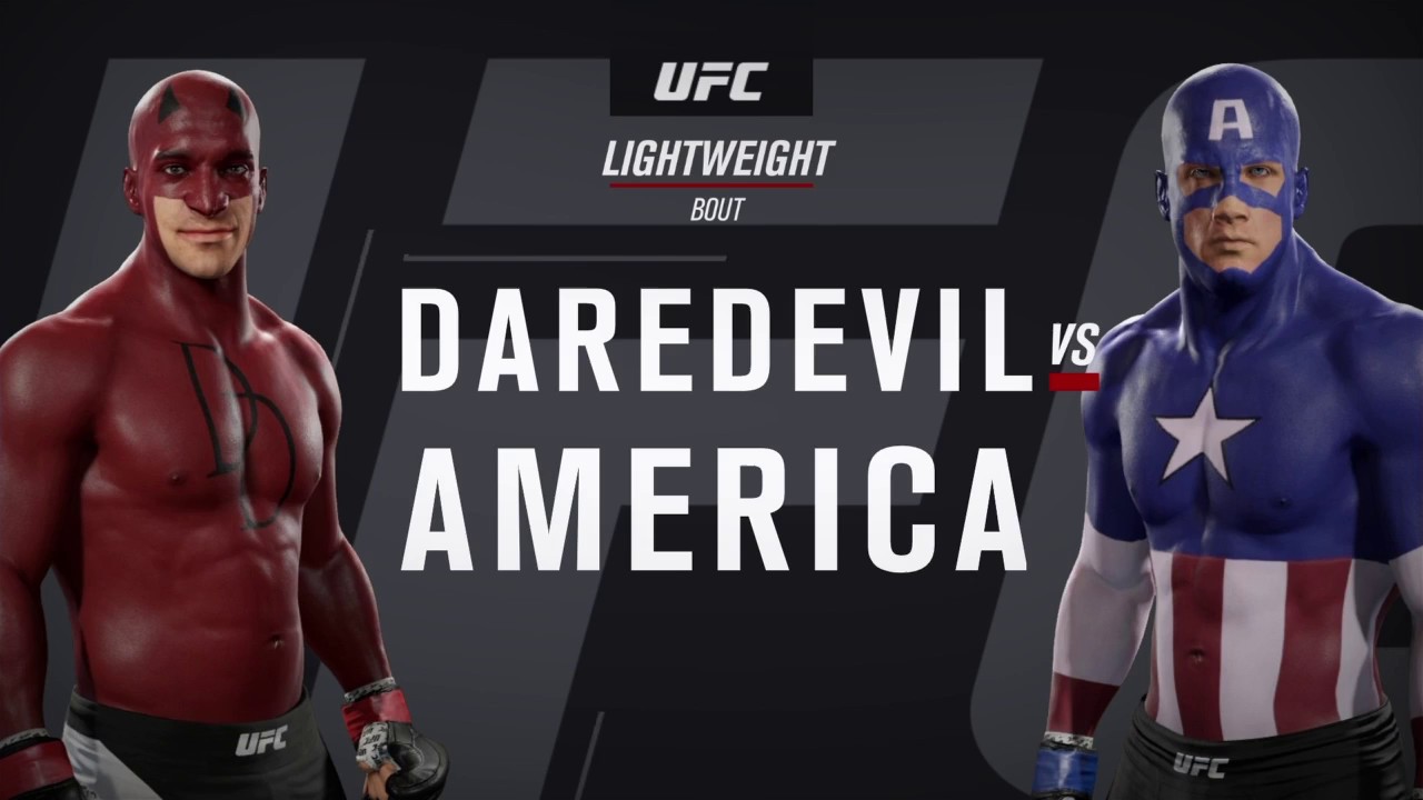 Daredevil vs. Captain America (EA Sports UFC 2) - Crazy UFC 👊🤪 - YouTube
