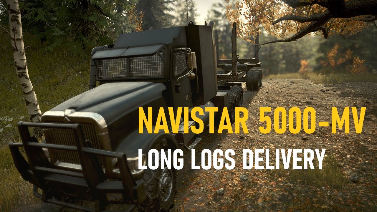 Long Log Delivery | SnowRunner | Navistar 5000 - MV | #logitechg29 ...