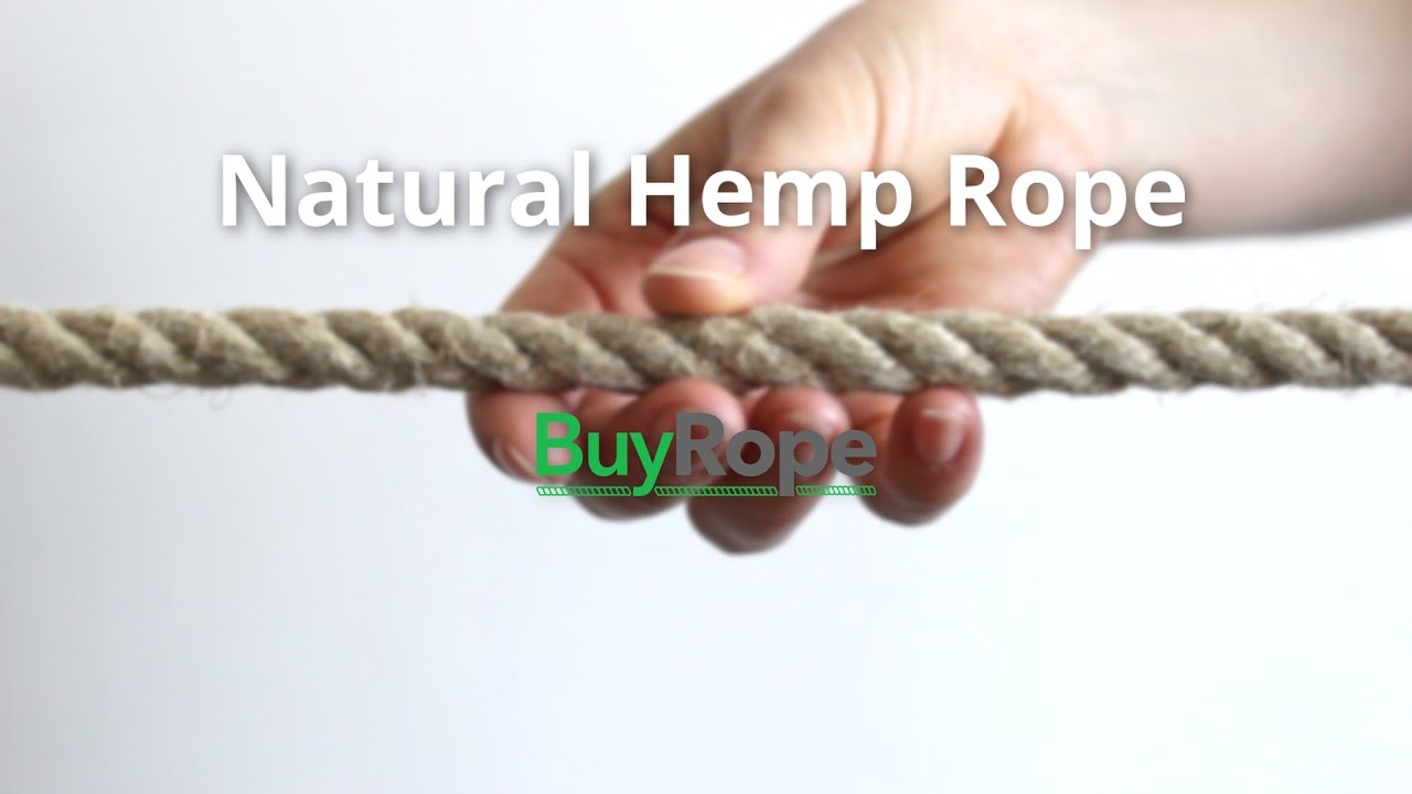 10mm Natural Hemp Rope Demo | BuyRope - YouTube