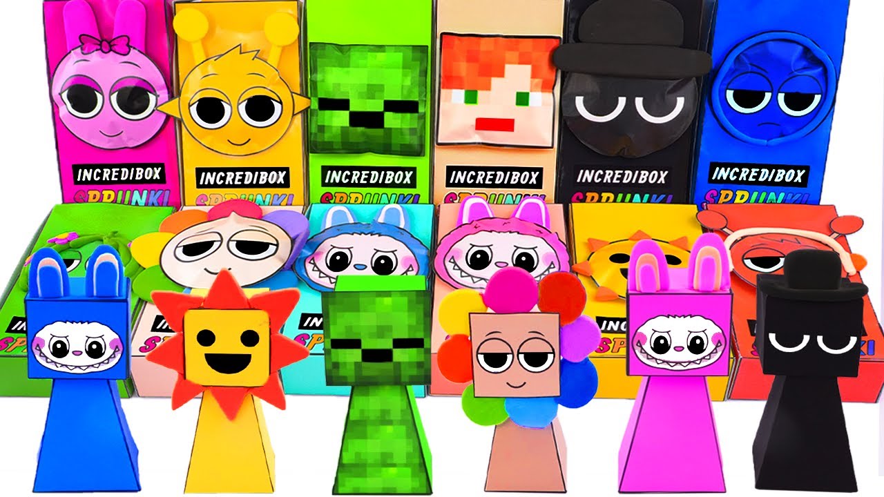 Paper DIY💖Cute Unboxing INCREDIBOX Blind Box, How to make Mr.Blind Bag ...