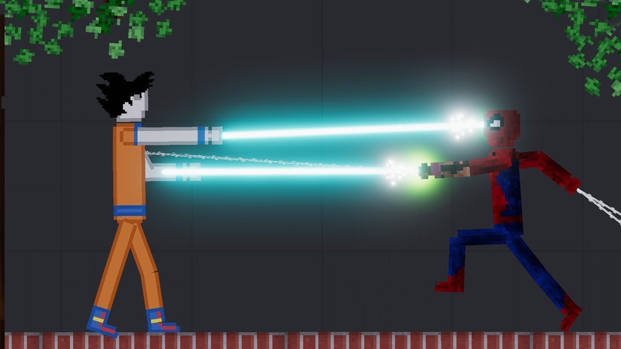 Goku vs Spiderman in People Playground - YouTube