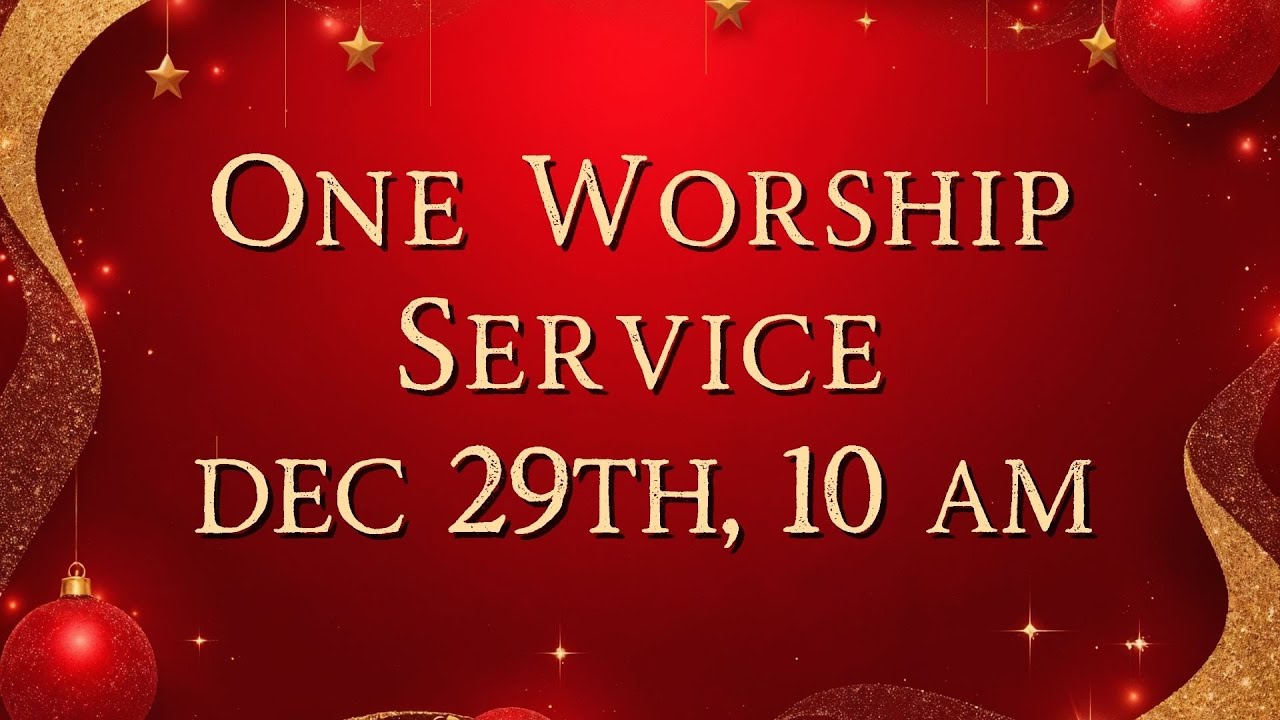 Seaside UMC 10 AM One Worship Service for December 29, 2024 - YouTube