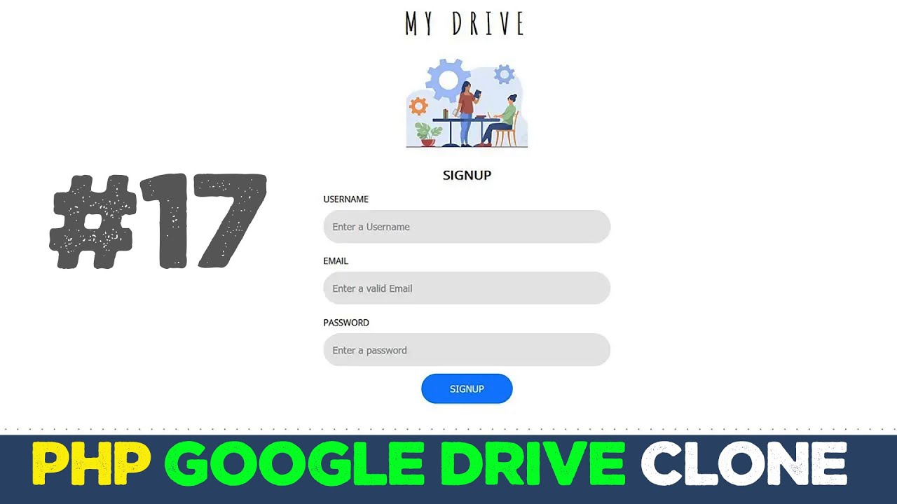 Online drive app with Javascript & PHP #17 | Google cloud clone | Quick ...