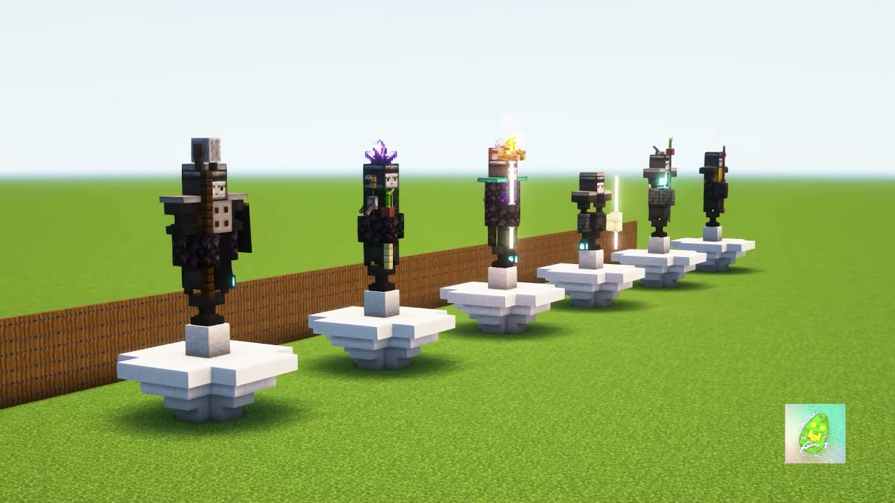 🔥 Minecraft : Statues Ideas - Ideas para Estatuas - Tutorial - YouTube