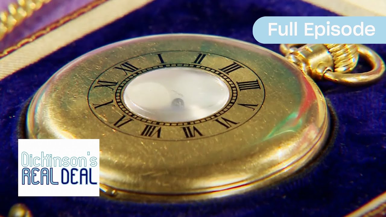 Beautiful Gold Pocket Watch with Chain | Dickinson's Real Deal | S12 ...