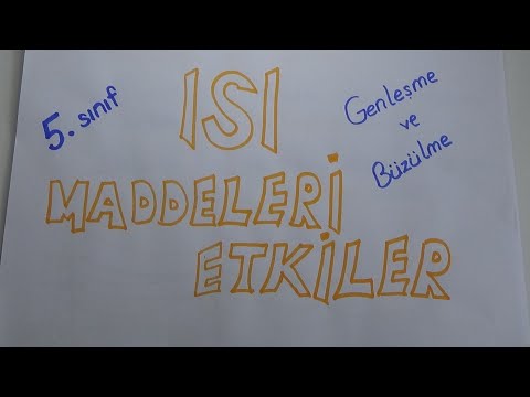 5. Sınıf Isı Maddeleri Etkiler ( Genleşme- Büzülme )