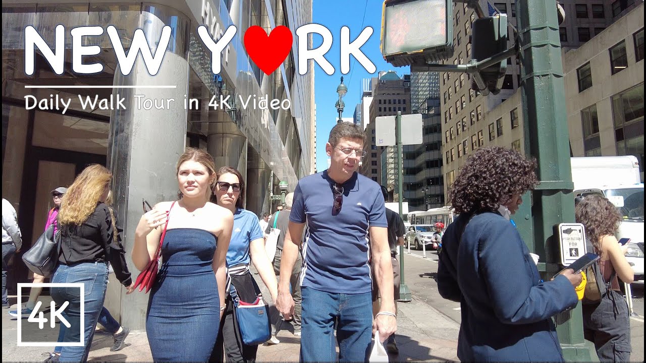 [Daily] New York City, Midtown Manhattan Summer City Walk Tour ...